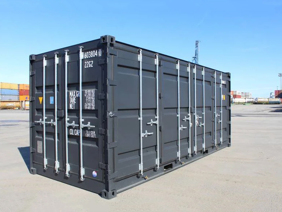 Conteneur à haut cube de 20 pieds ouverture latérale - VendezVosMateriaux